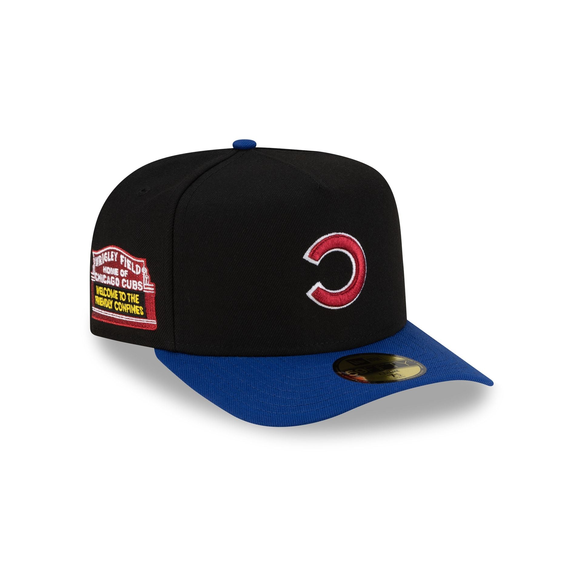 Just Caps Upside Down Logo Chicago Cubs 59FIFTY A-Frame Fitted Hat ...