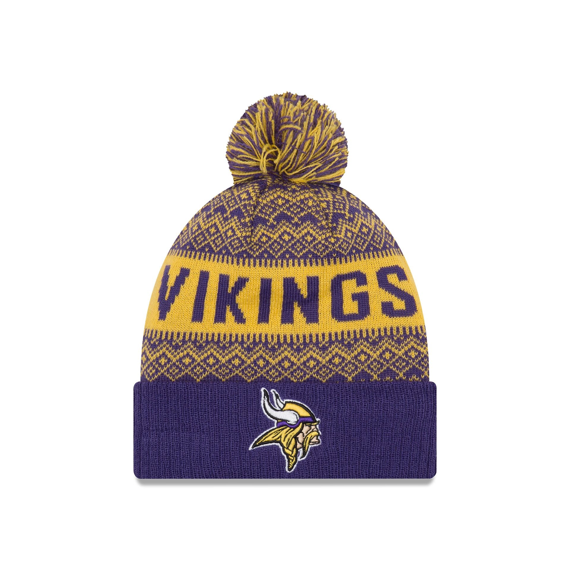 Minnesota Vikings Wintry Kids Pom Knit – New Era Cap
