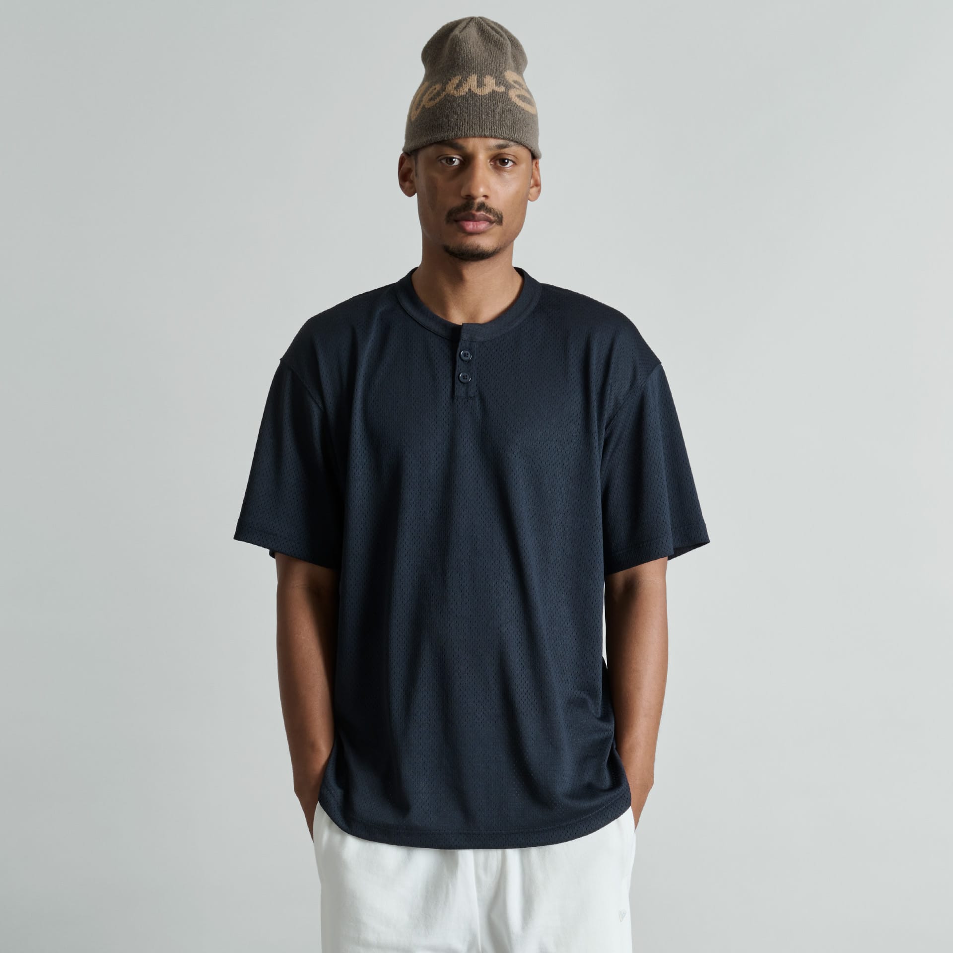 Galvin 2-Button Navy Henley Jersey – New Era Cap