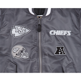 Alpha Industries X Kansas City Chiefs Gray MA-1 Bomber Jacket – New Era Cap