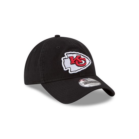 Kansas City Chiefs Core Classic Black 9TWENTY Adjustable Hat – New Era Cap
