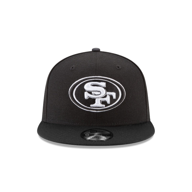 San Francisco 49ers Black and White 9FIFTY Snapback Hat – New Era Cap