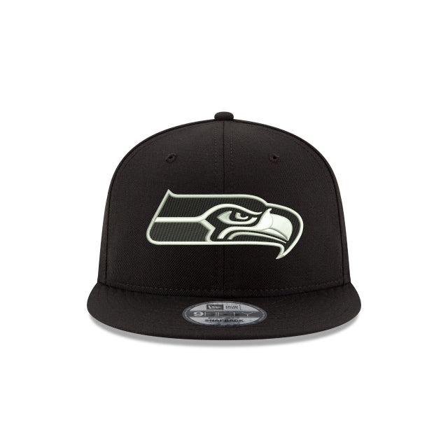 Seattle Seahawks Black and White 9FIFTY Snapback Hat – New Era Cap