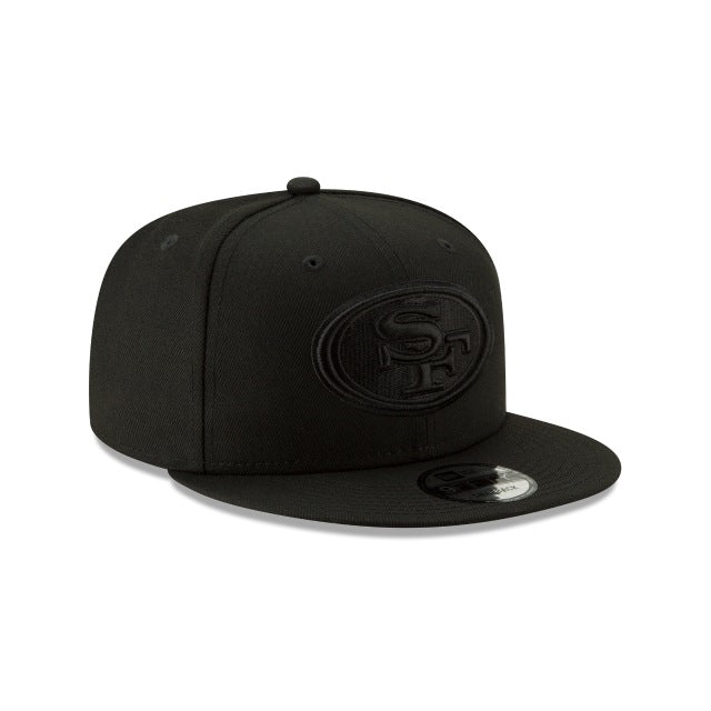 San Francisco 49ers Basic Black On Black 9FIFTY Snapback Hat – New Era Cap