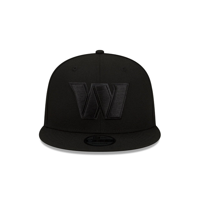 Washington Commanders Black On Black 9FIFTY Snapback Hat – New Era Cap